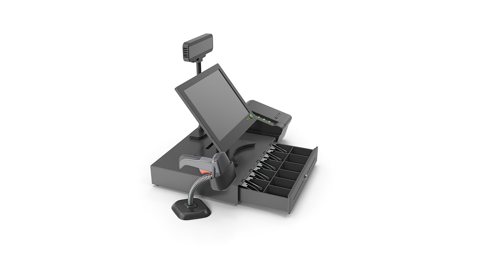 Cash Register 3D Model - TurboSquid 2156768