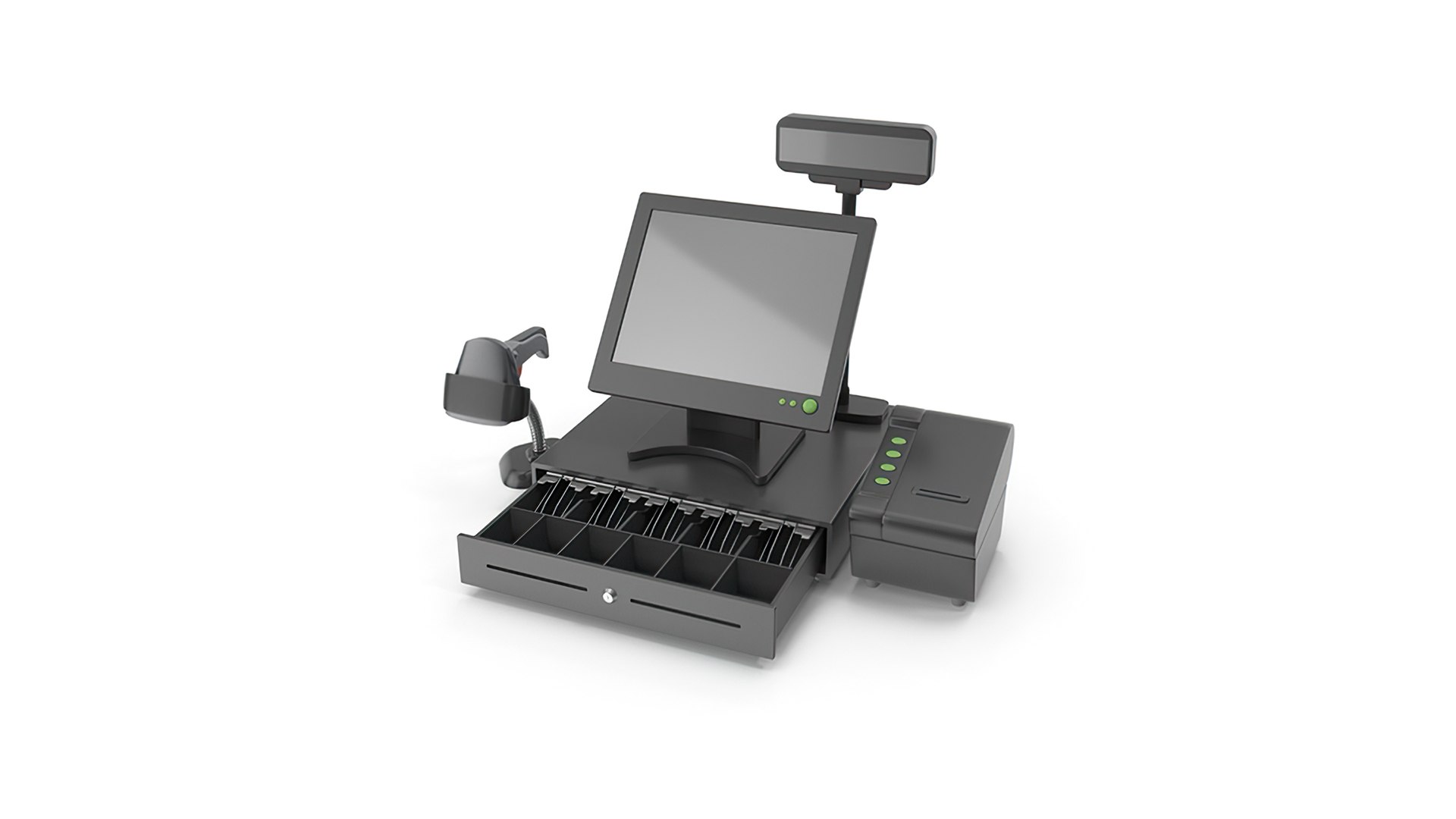Cash Register 3D Model - TurboSquid 2156768
