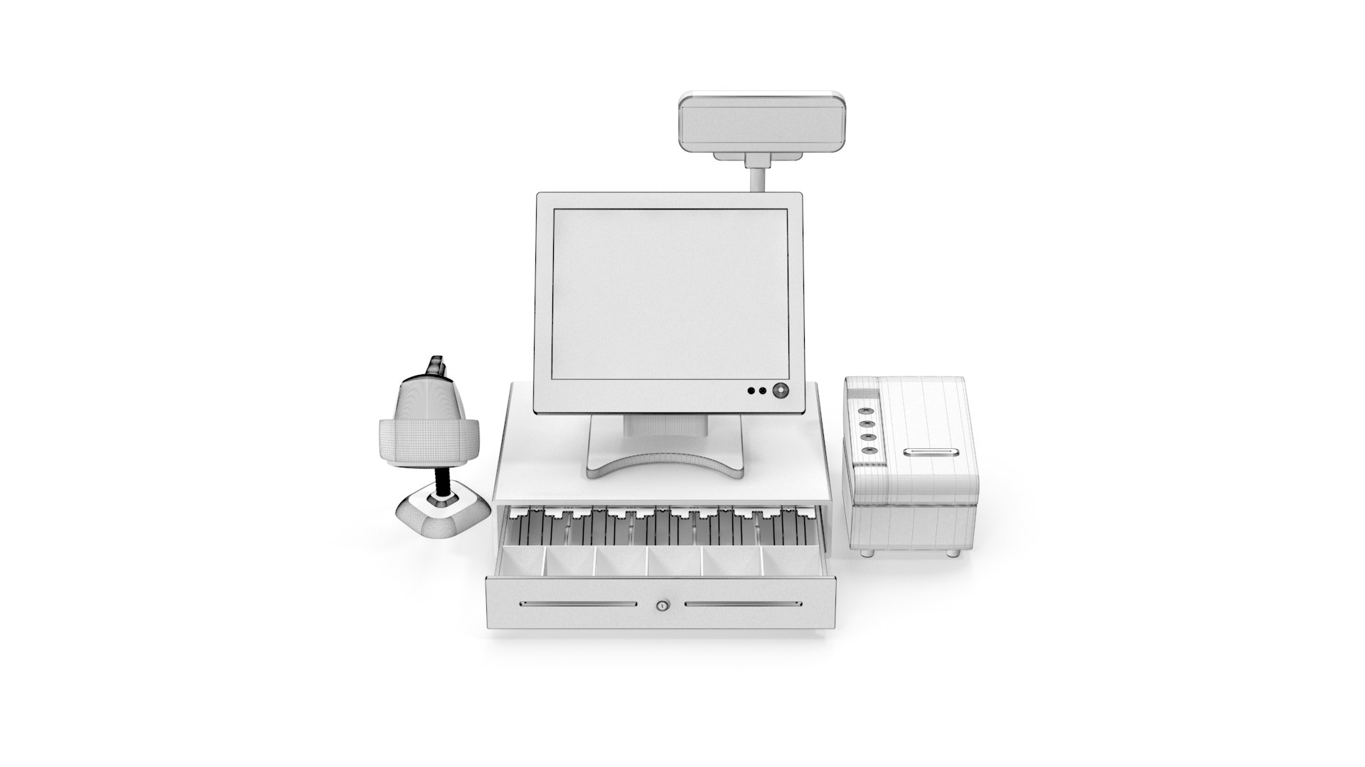 Cash Register 3D Model - TurboSquid 2156768