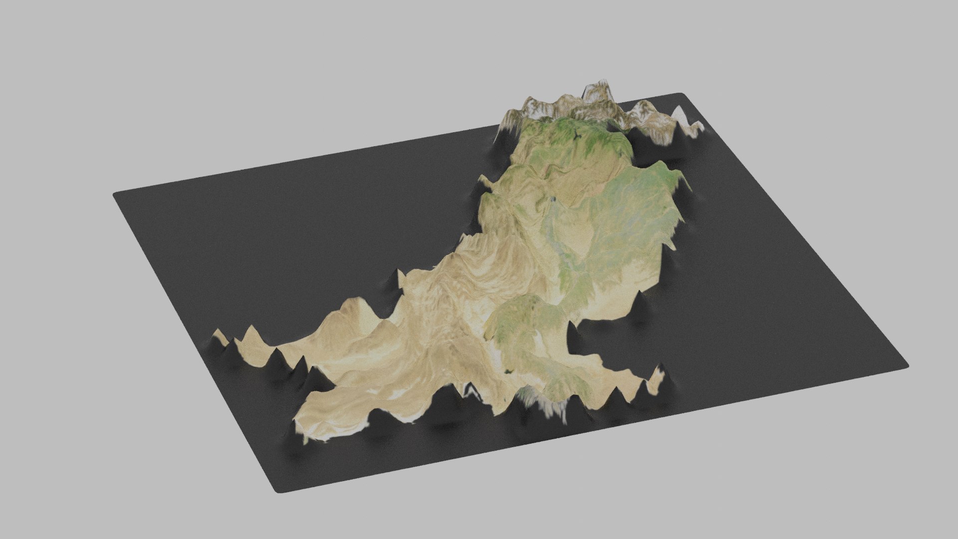 Pakistan Map Country 3D Model - TurboSquid 2076297