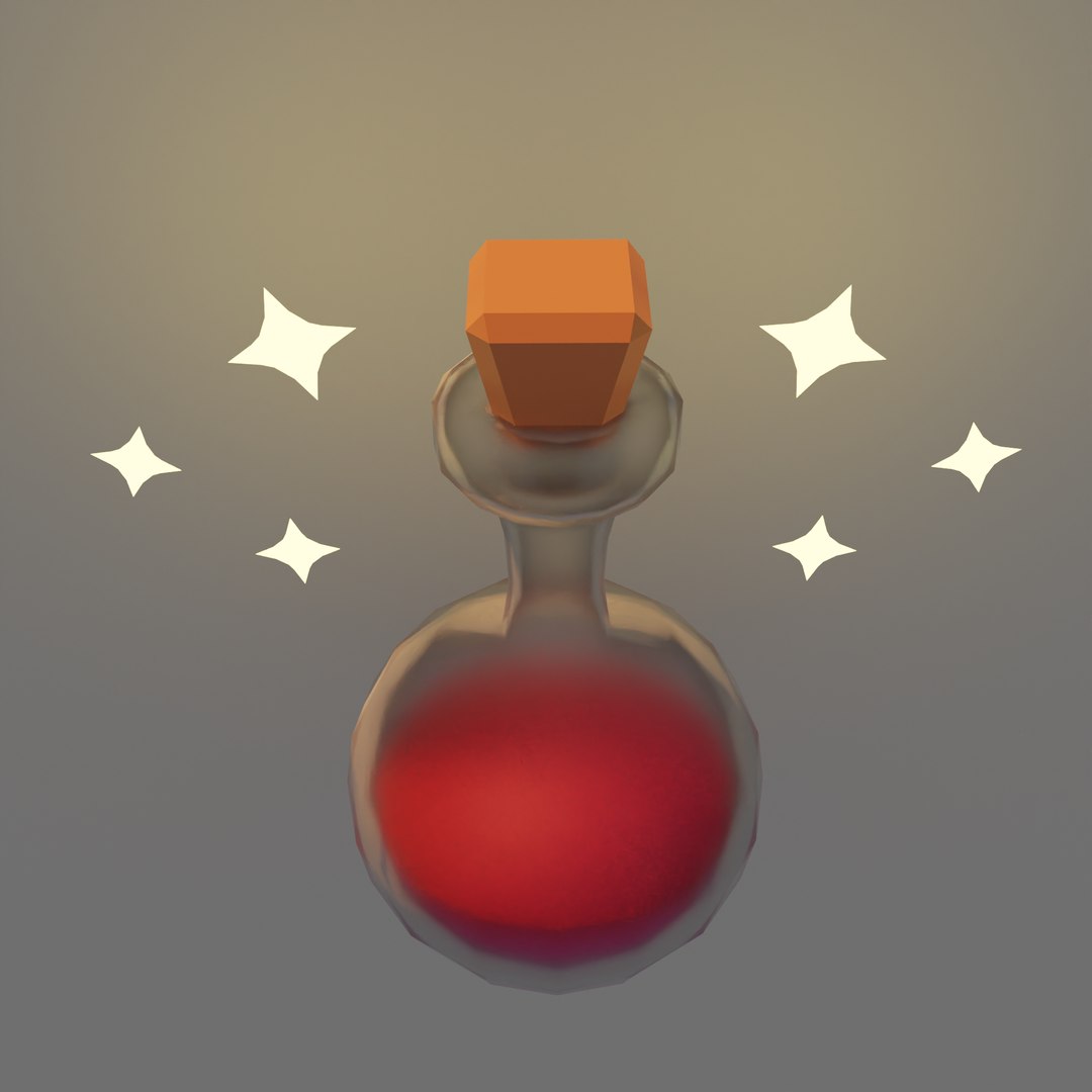 3D Cartoon Potion Model - TurboSquid 2007737