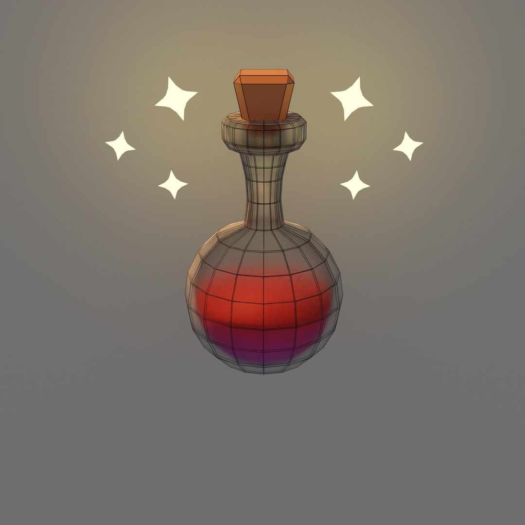 3D Cartoon Potion Model - TurboSquid 2007737