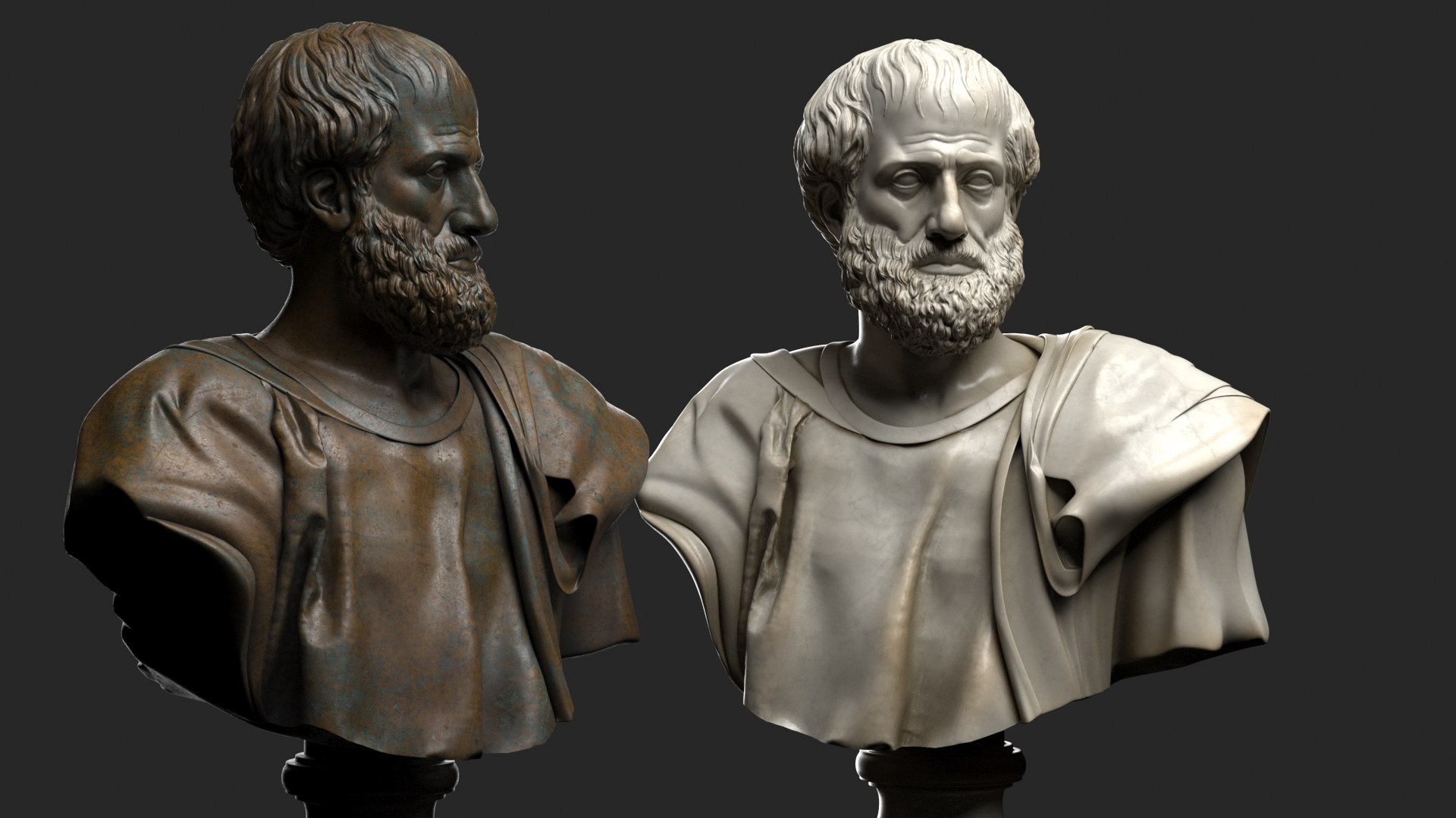 3d Model Bust Aristoteles