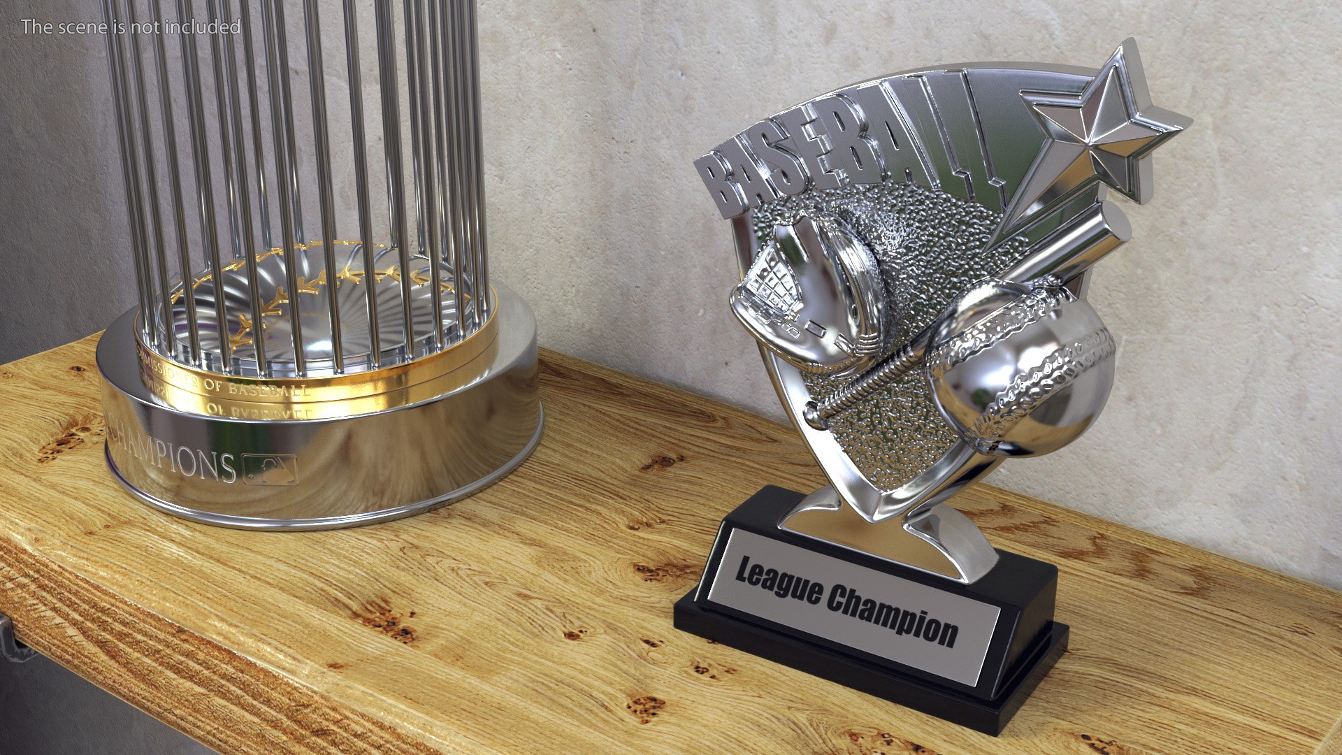 3D Baseball World Series Championship Trophy Display Model - TurboSquid ...