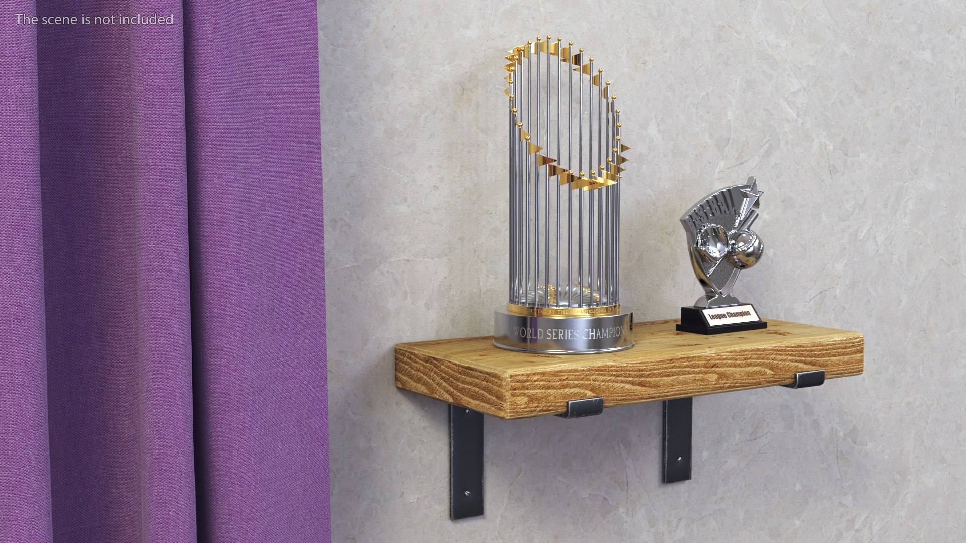 3D Baseball World Series Championship Trophy Display Model - TurboSquid ...