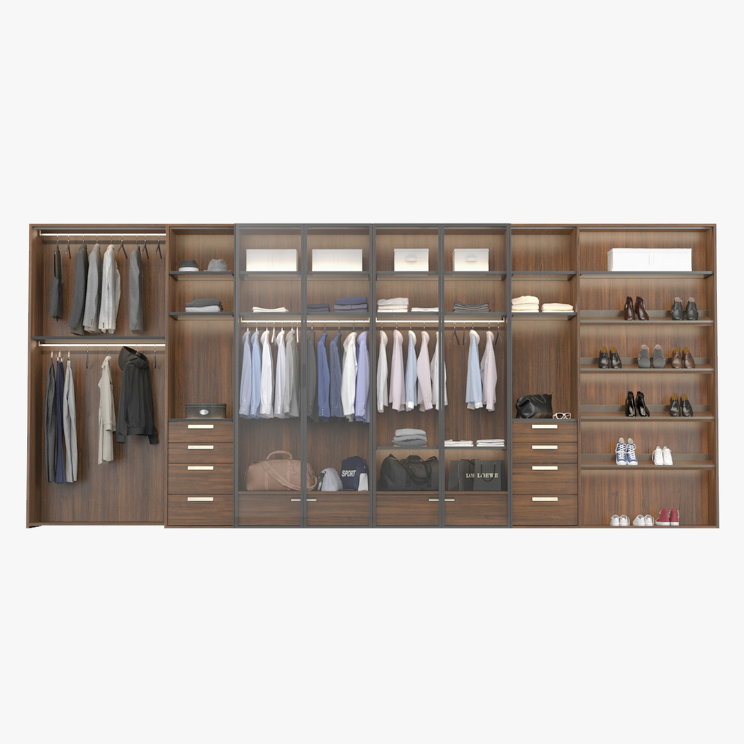 3D realistic wardrobe clothes modern - TurboSquid 1331837