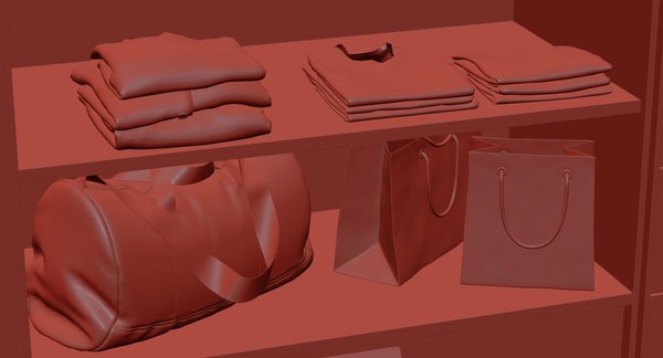 3D realistic wardrobe clothes modern - TurboSquid 1331837