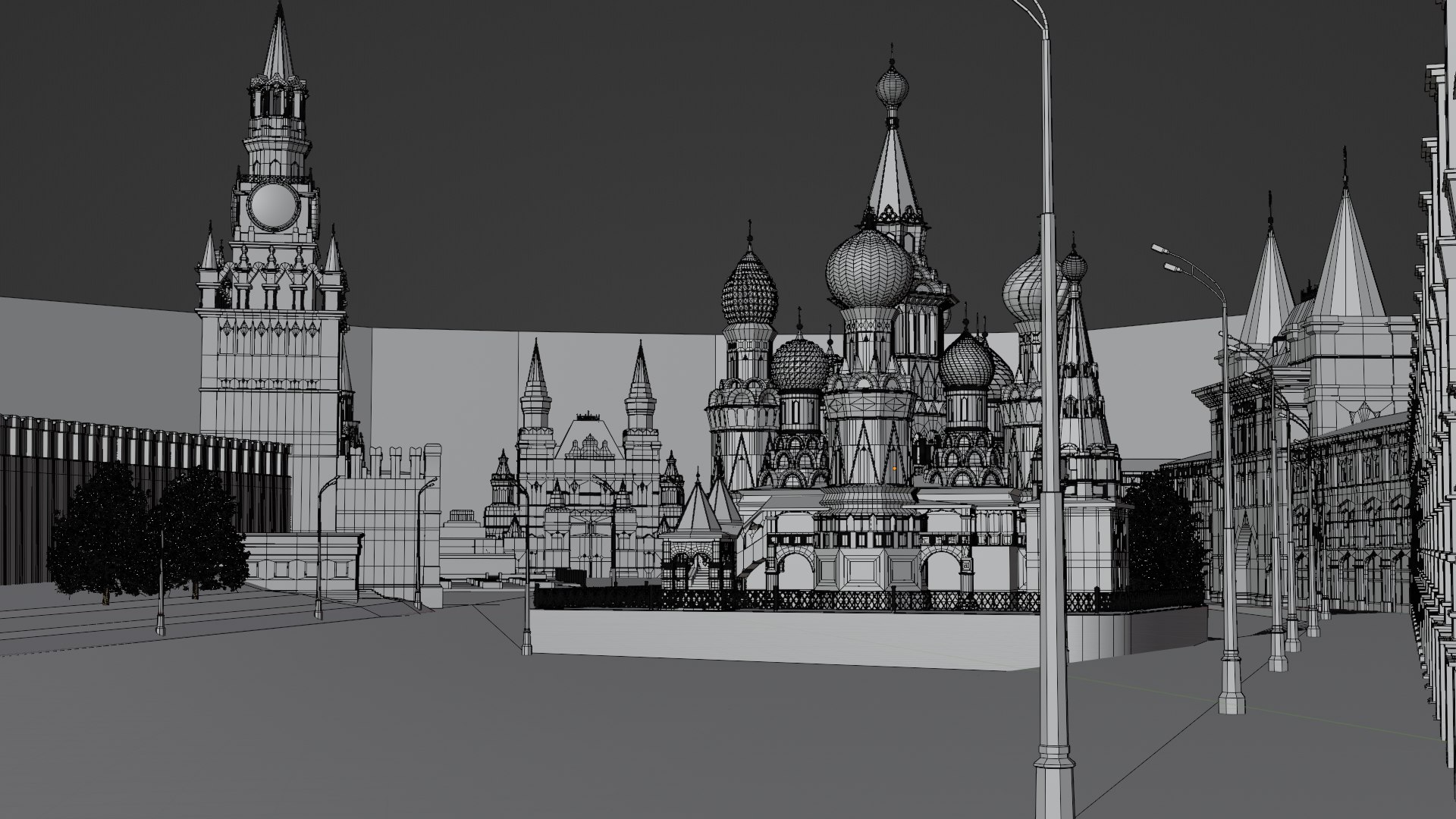 3D model Red Square Moscow - TurboSquid 2081512