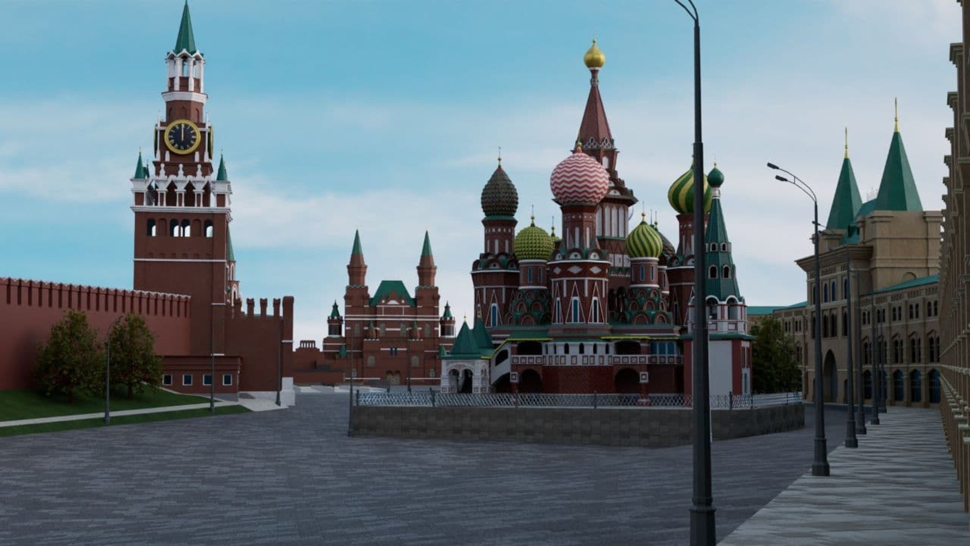 3D model Red Square Moscow - TurboSquid 2081512