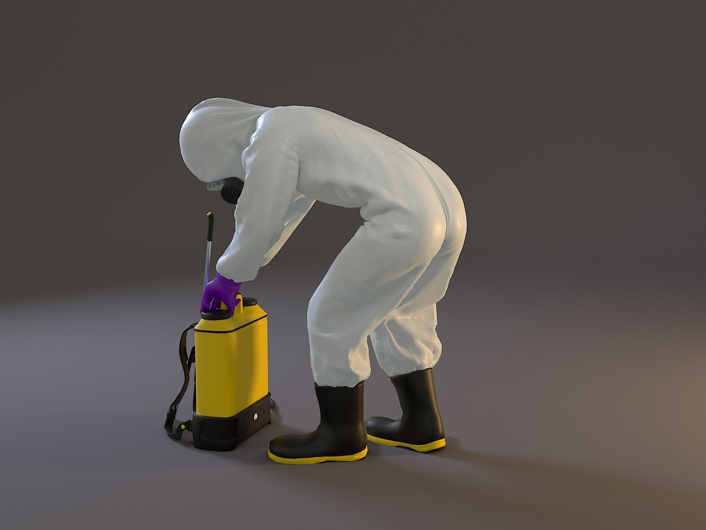 3D Female Biohazard Suit Acc - TurboSquid 1528003