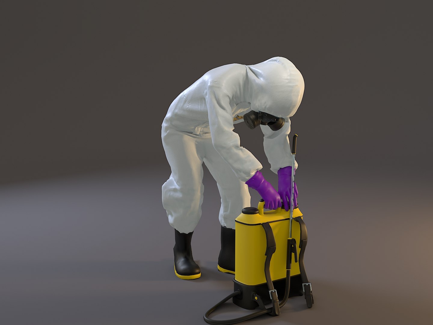 3D Female Biohazard Suit Acc - TurboSquid 1528003