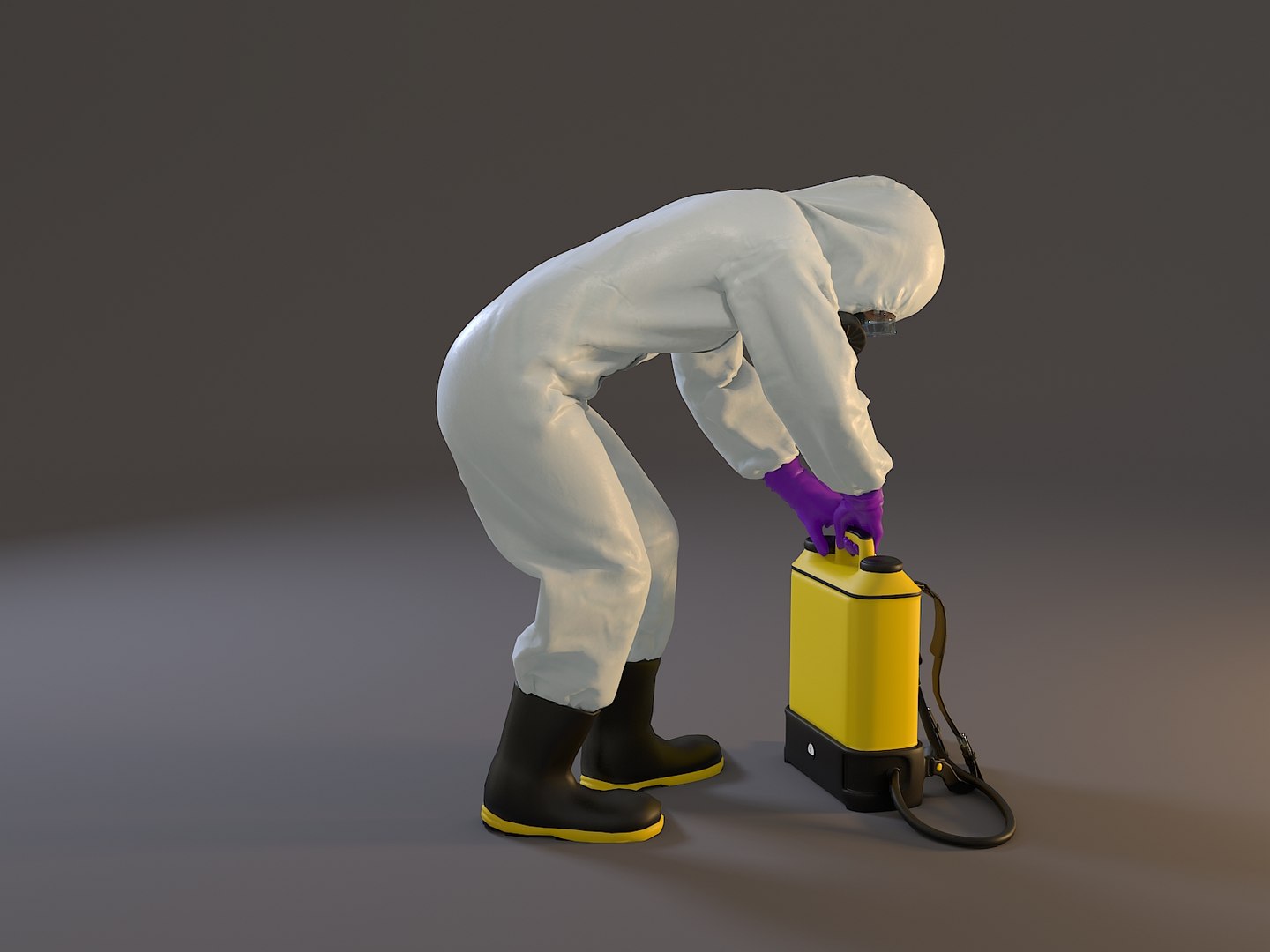 3D Female Biohazard Suit Acc - TurboSquid 1528003