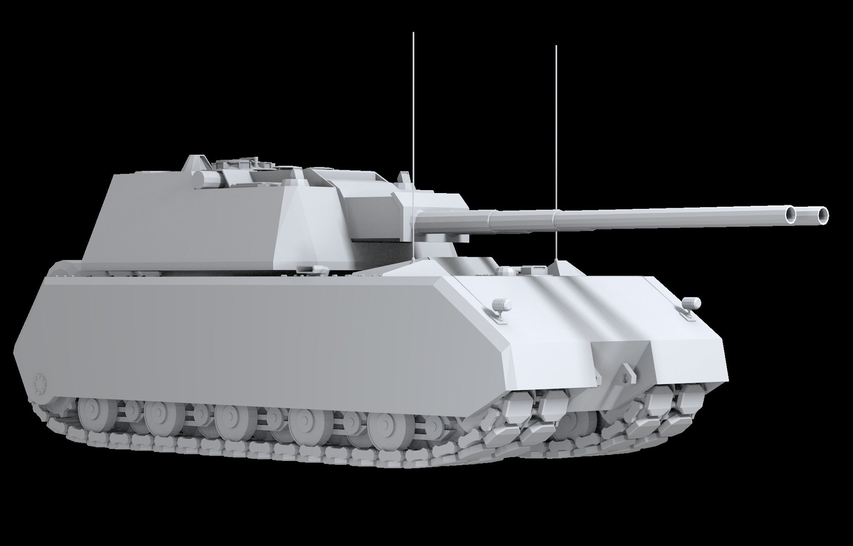 German Tanks Maus 3d Model