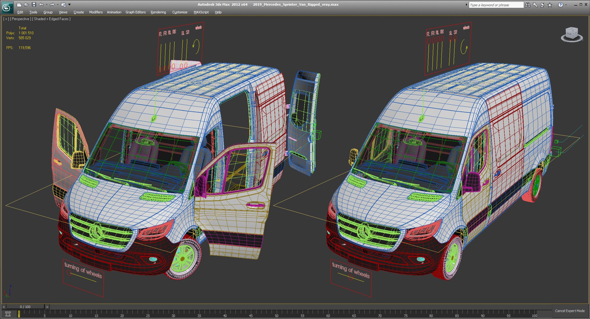 3D 2019 mercedes sprinter van - TurboSquid 1366183