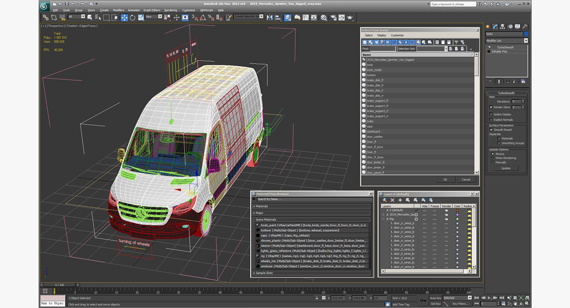 3D 2019 mercedes sprinter van - TurboSquid 1366183