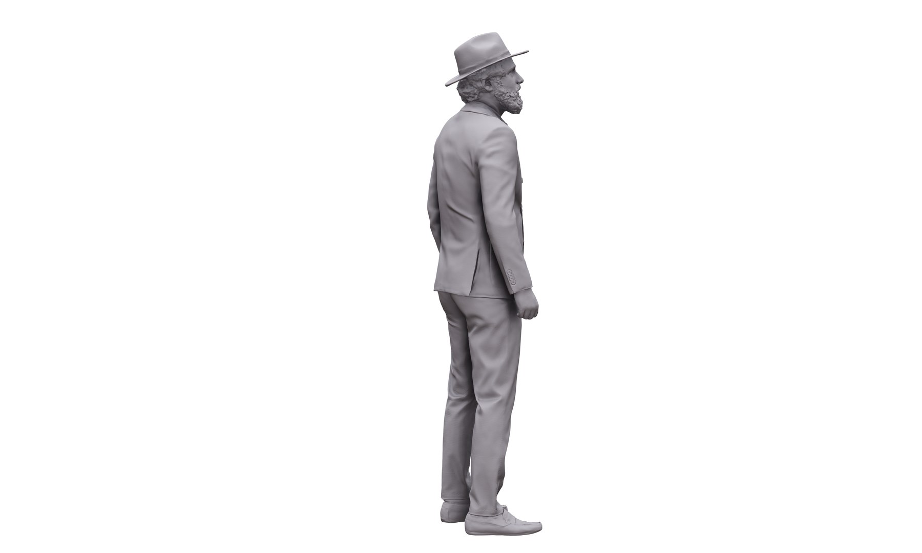 Cleaned Scan Arron Cooper Manager Hat Standing Model - TurboSquid 1810489