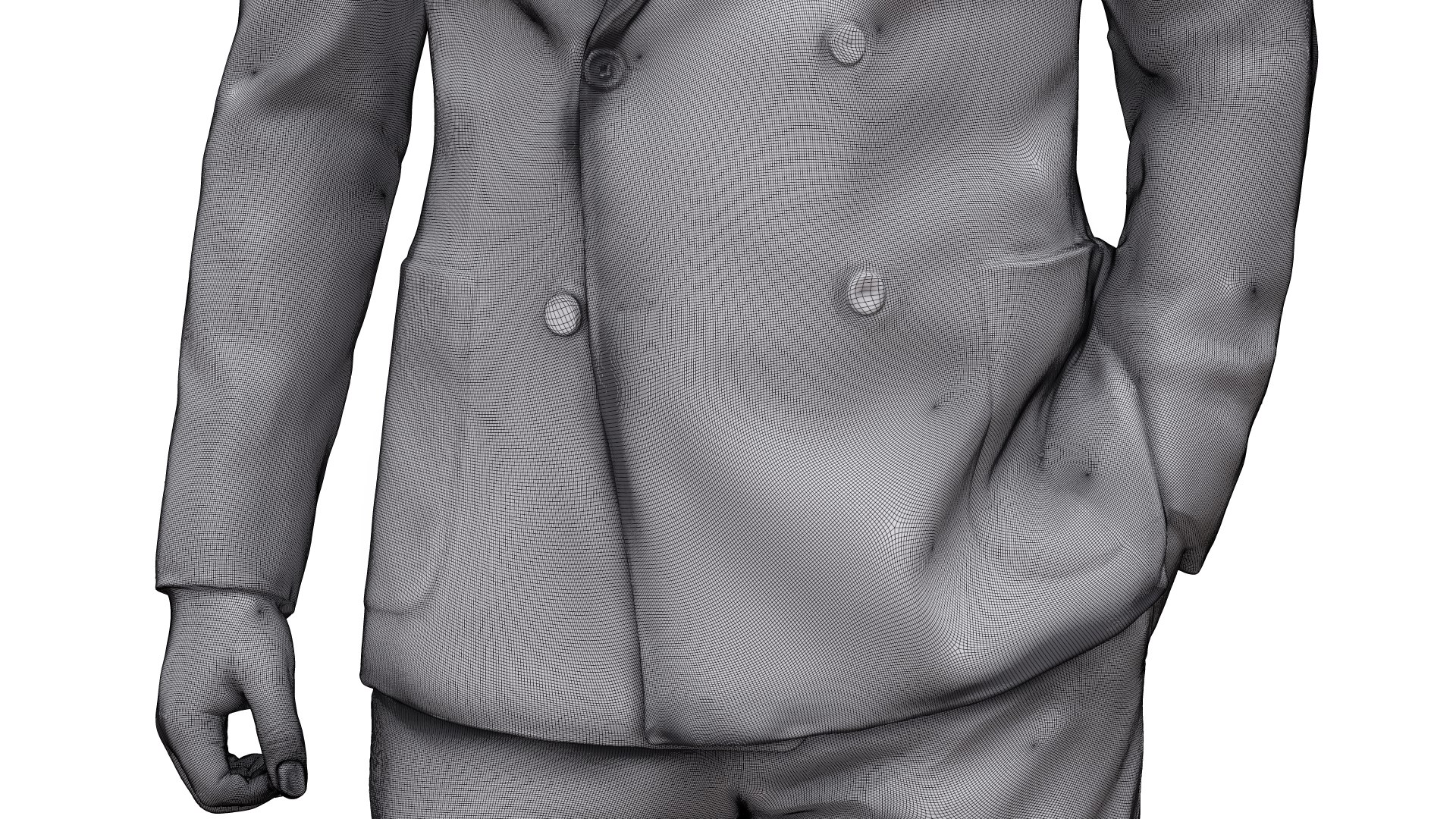Cleaned Scan Arron Cooper Manager Hat Standing Model - TurboSquid 1810489