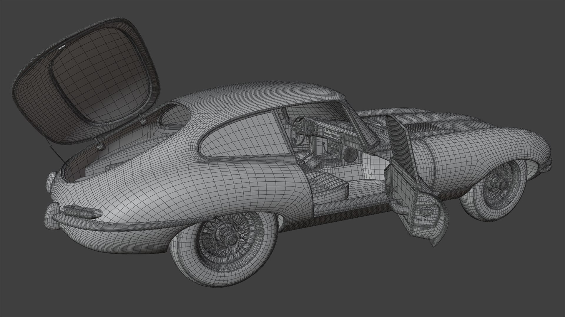3D Model Jaguar E-Type - 3D Model 3D Model - TurboSquid 2403250