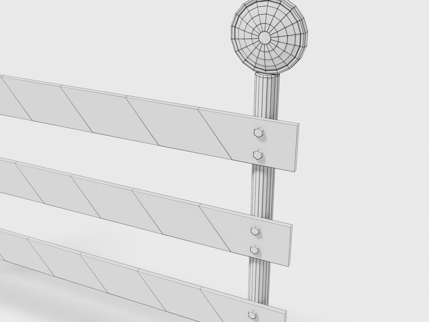 Low Poly Street Barriers 3D Model - TurboSquid 1947751