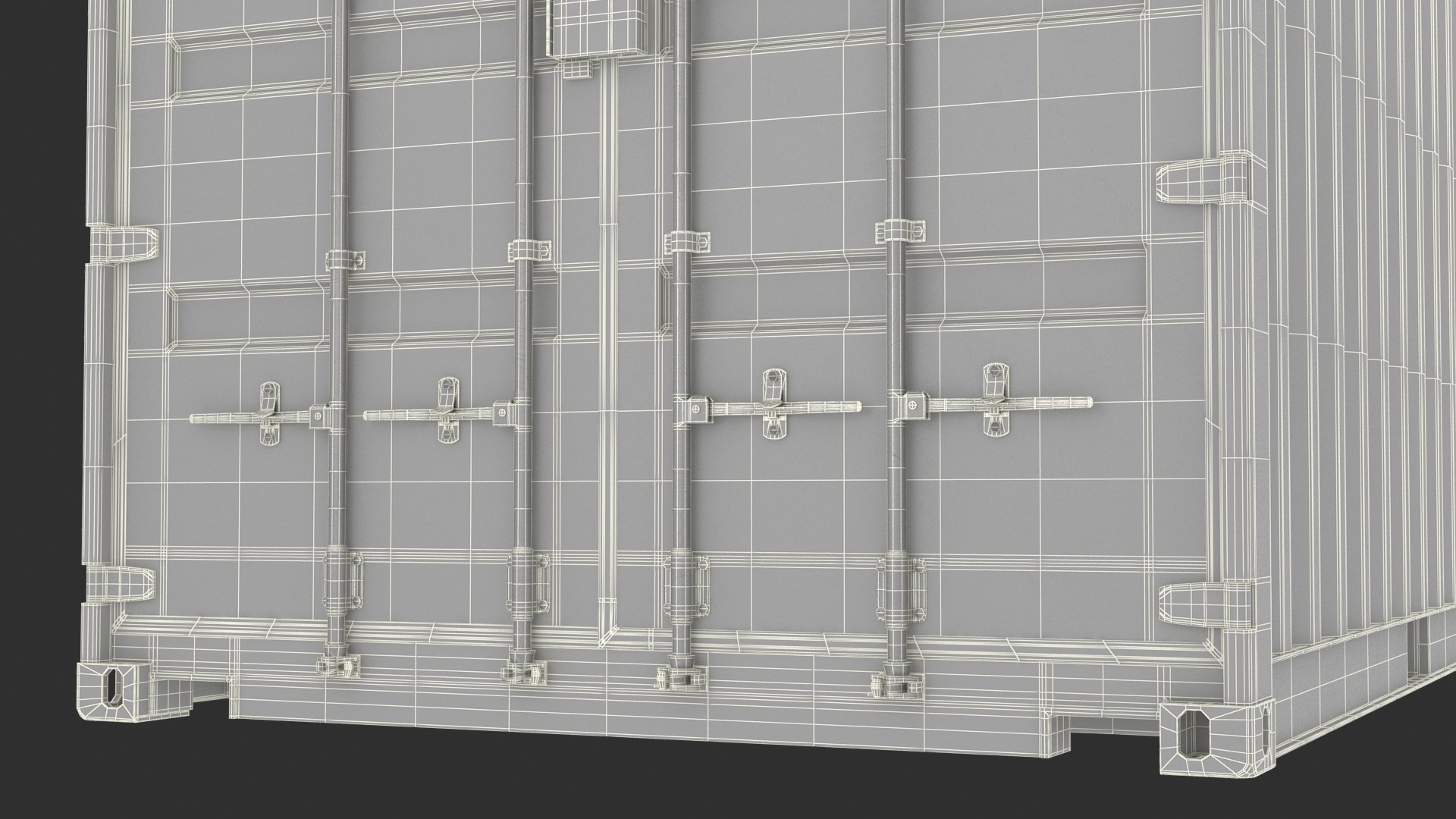 20 Ft ISO Shipping Container 3D Model - TurboSquid 2417661