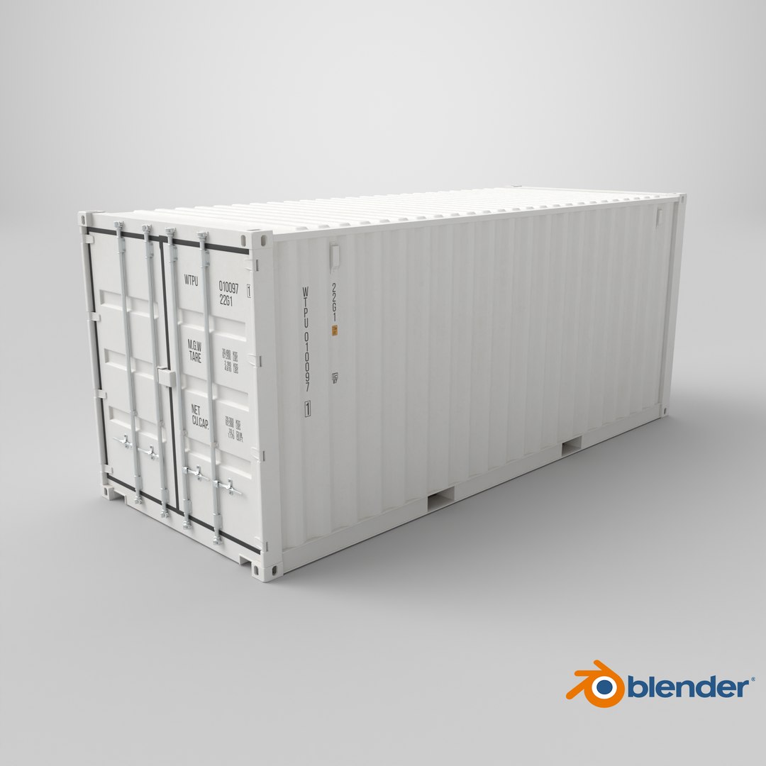 20 Ft ISO Shipping Container 3D Model - TurboSquid 2417661