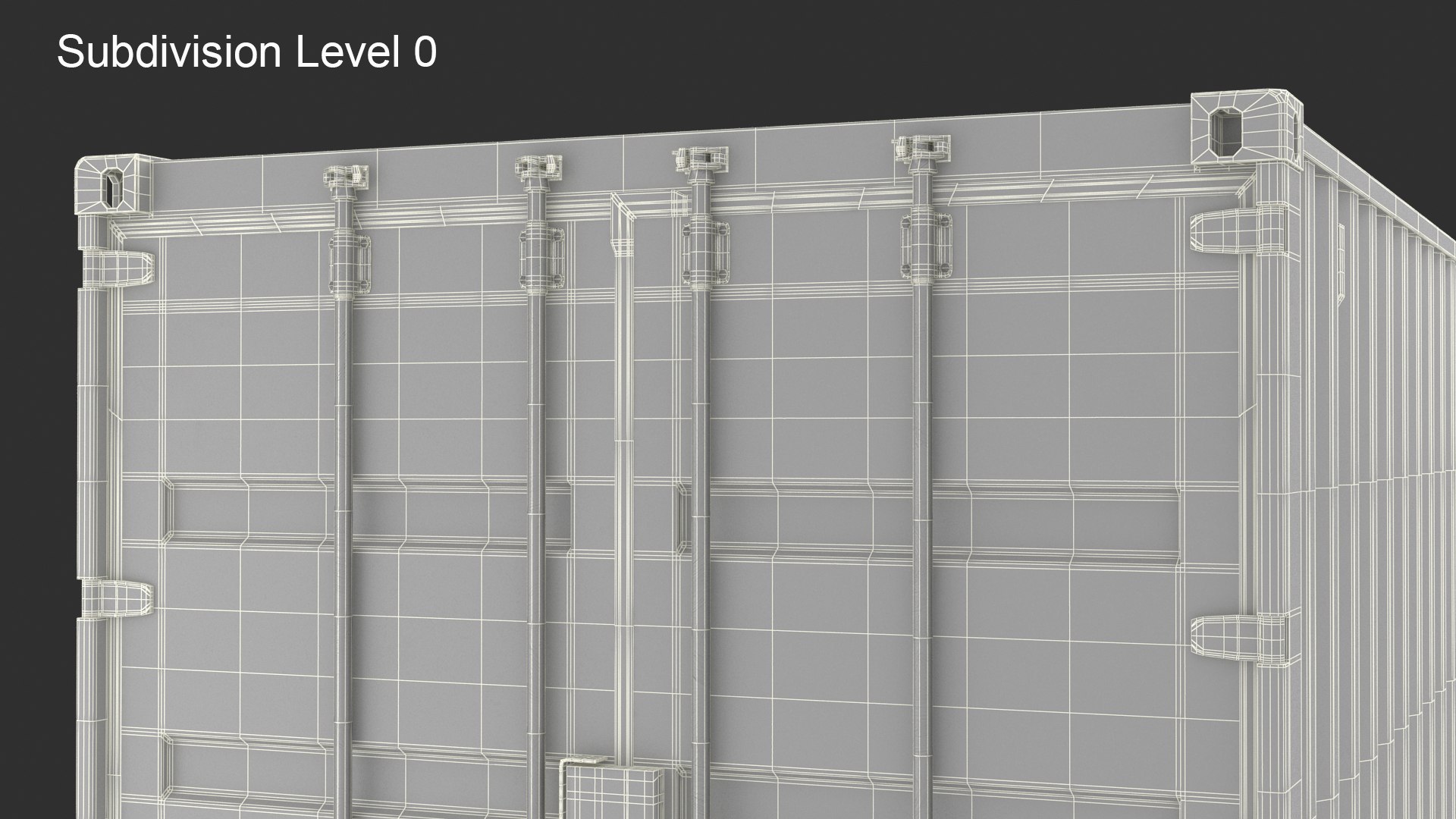20 Ft ISO Shipping Container 3D Model - TurboSquid 2417661