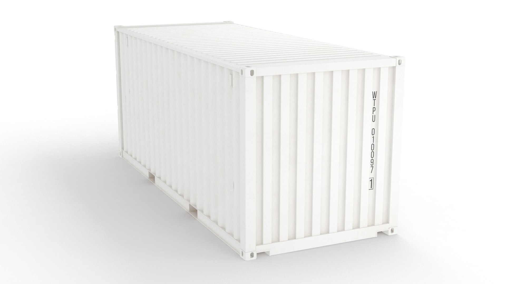 20 Ft ISO Shipping Container 3D Model - TurboSquid 2417661