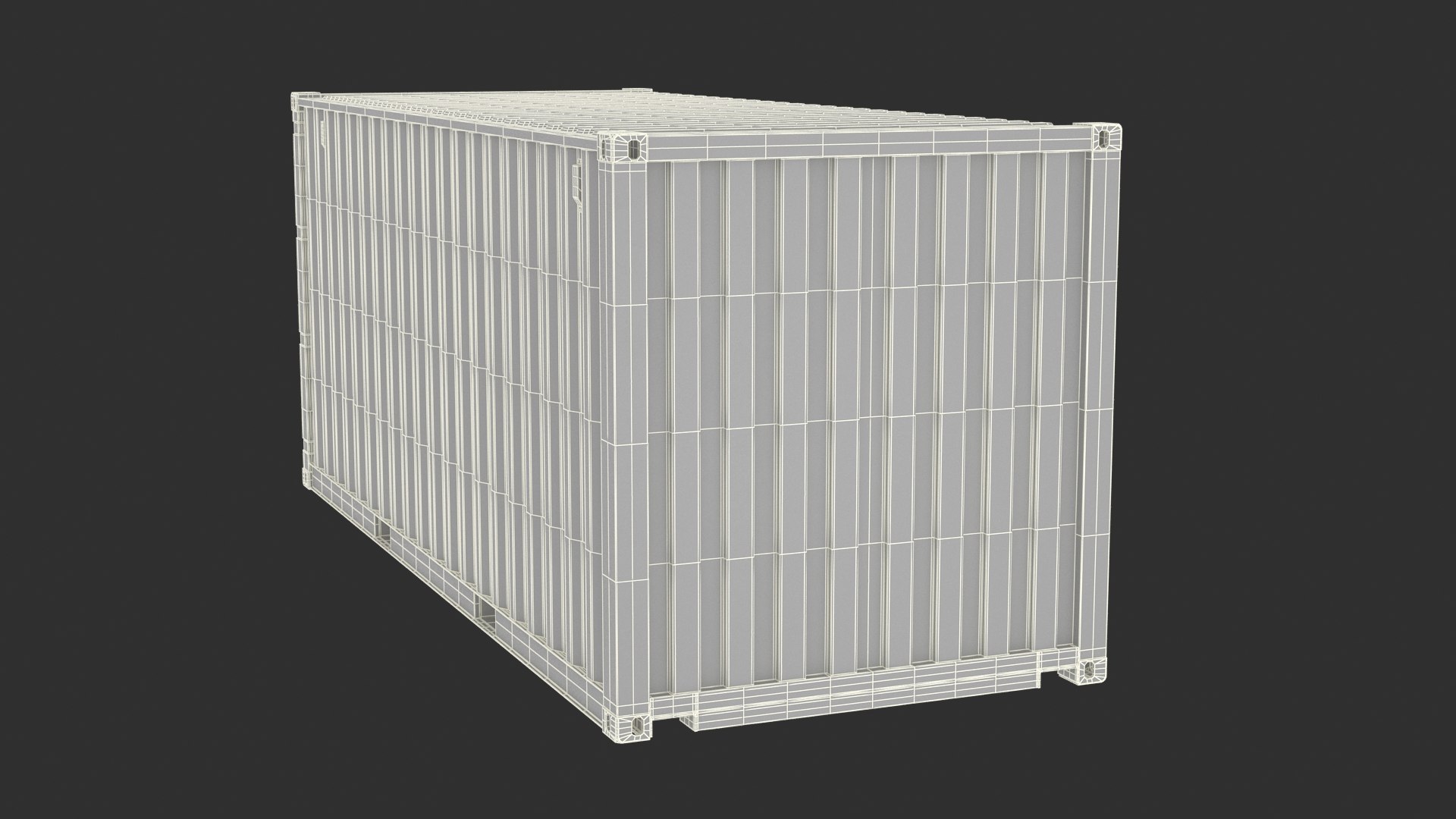 20 Ft ISO Shipping Container 3D Model - TurboSquid 2417661
