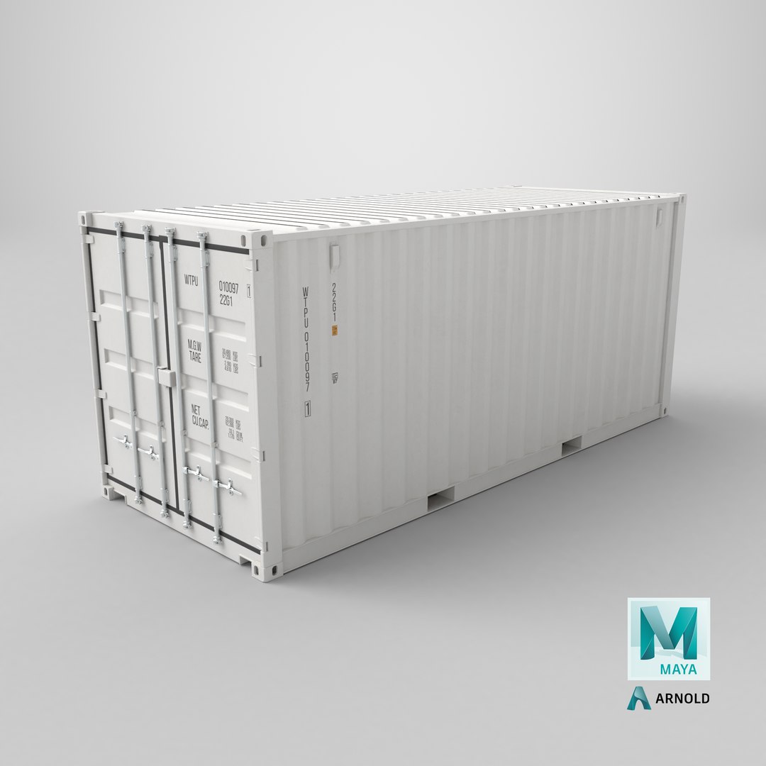 20 Ft ISO Shipping Container 3D Model - TurboSquid 2417661
