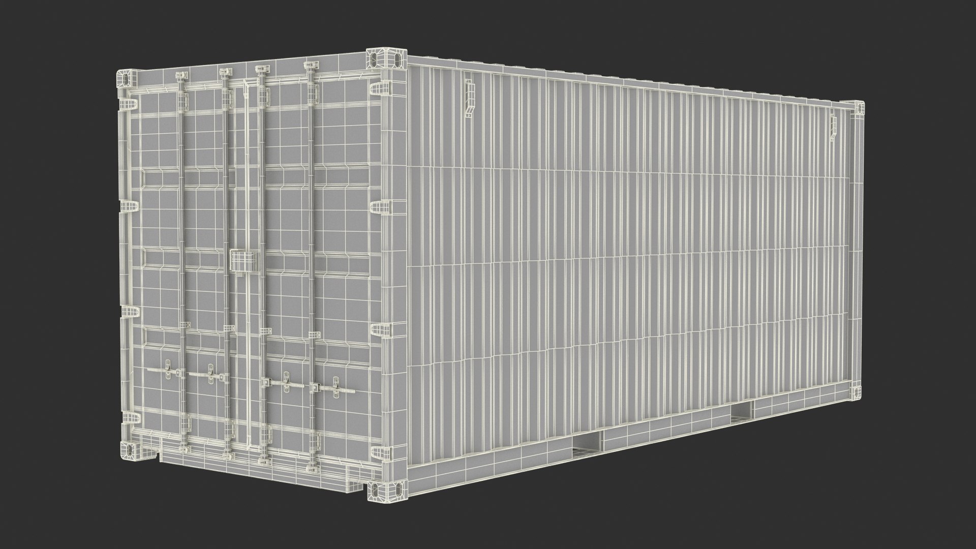 20 Ft ISO Shipping Container 3D Model - TurboSquid 2417661