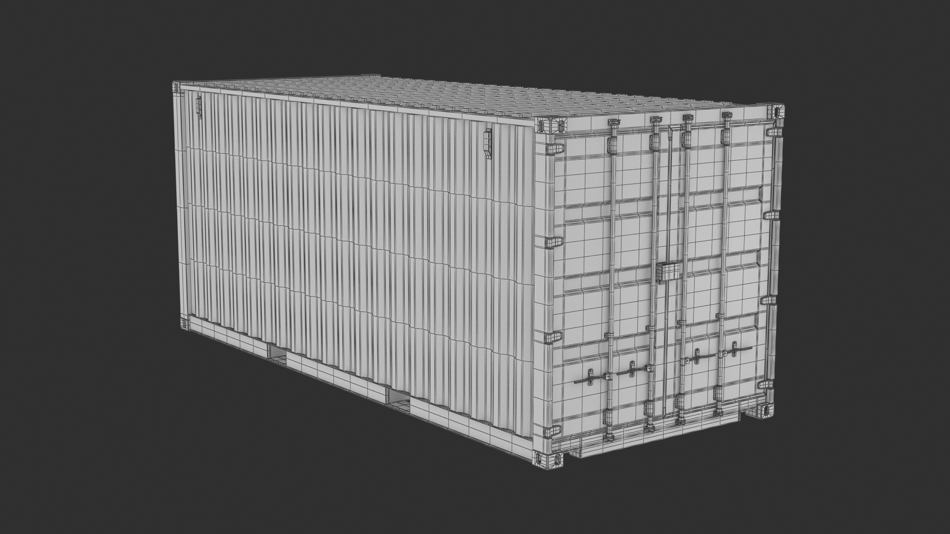 20 Ft ISO Shipping Container 3D Model - TurboSquid 2417661