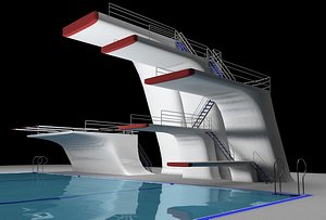 diving board 3d model