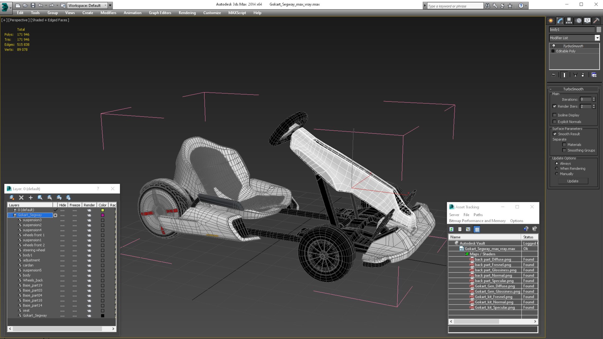 3D Gokart Segway model - TurboSquid 2021464
