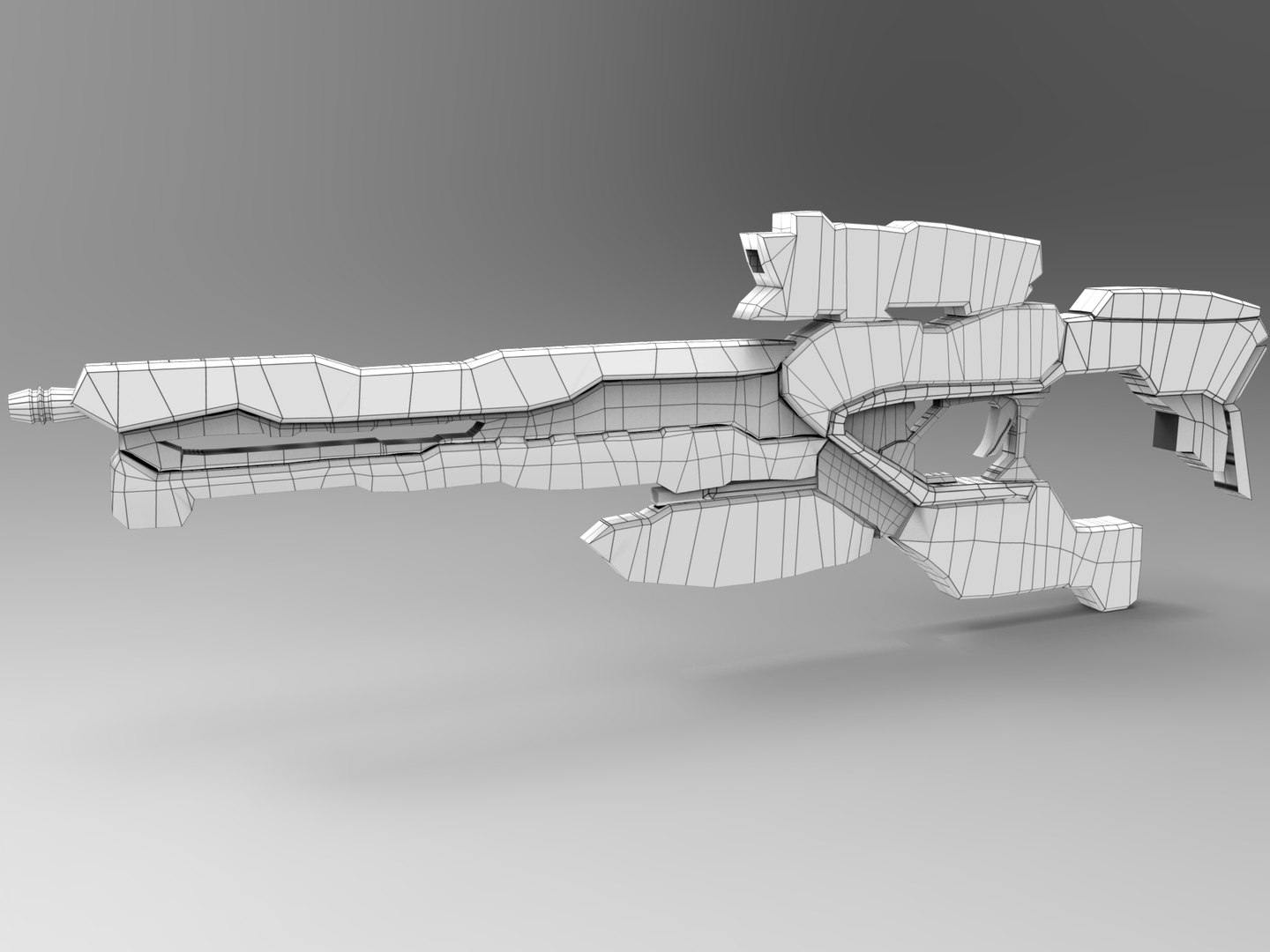 3d Model Futuristic Weapons