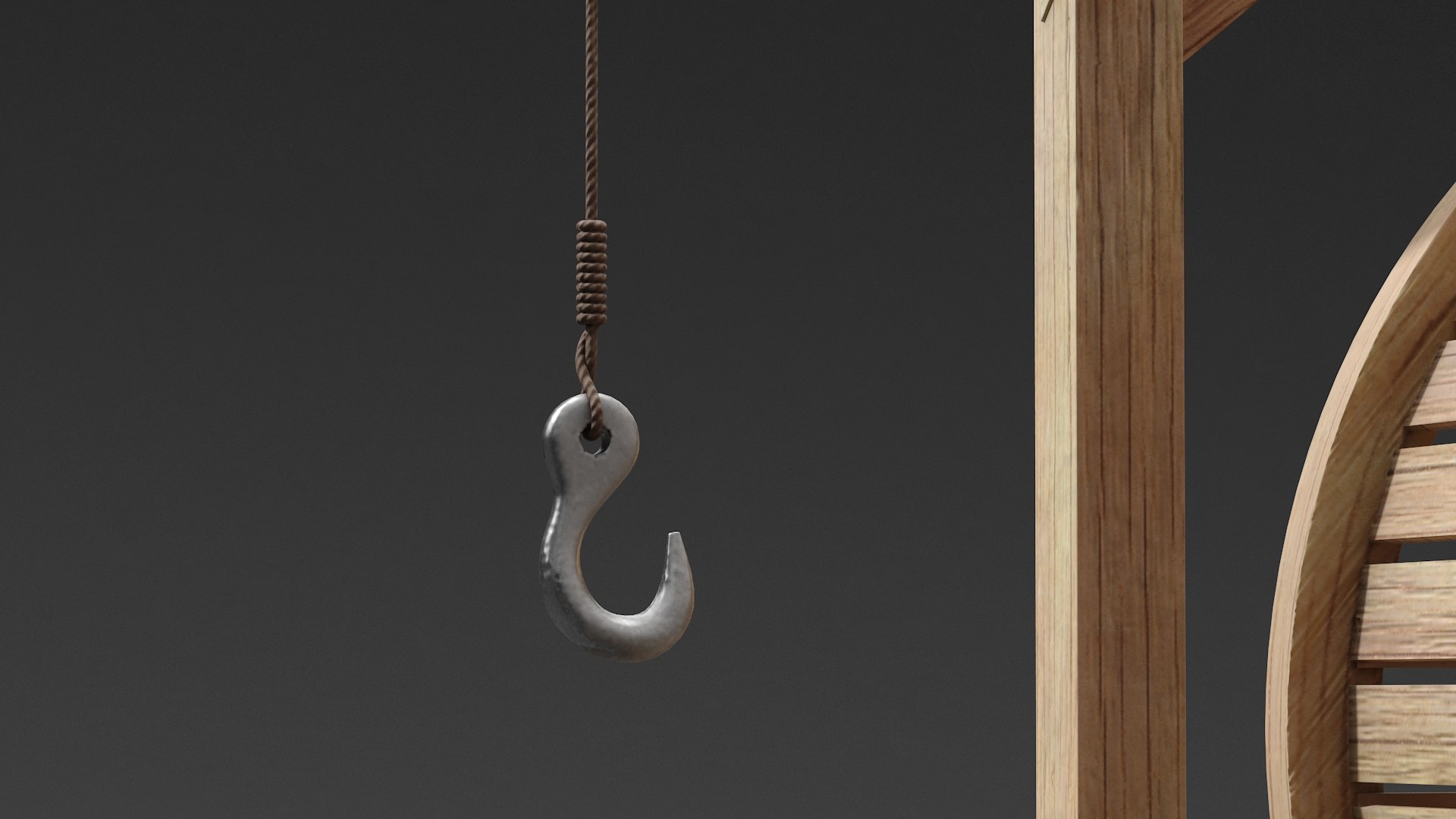 3D Medieval Mechanical Crane Model - TurboSquid 2027733