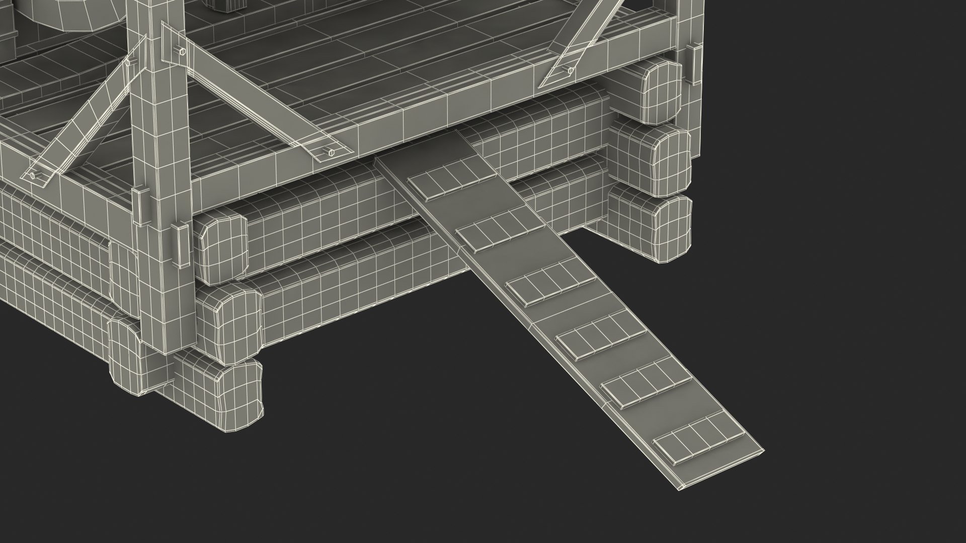 3D Medieval Mechanical Crane model - TurboSquid 2027733