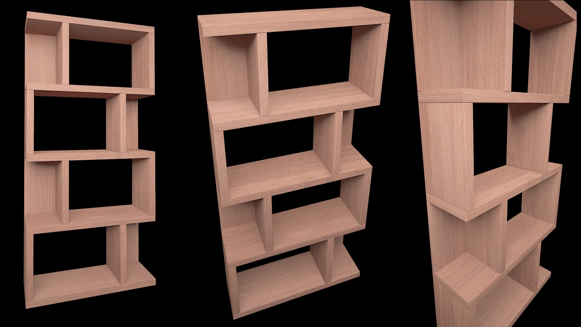 3D Bookshelf slider boxes 2 with books model - TurboSquid 2051650