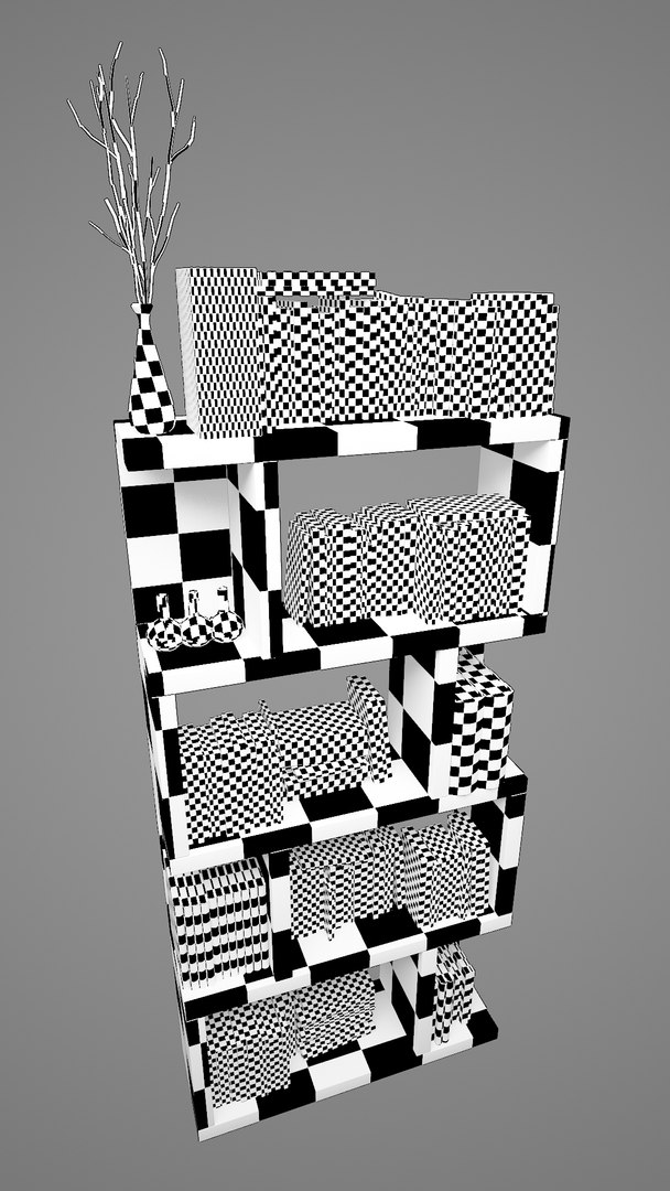 3D Bookshelf slider boxes 2 with books model - TurboSquid 2051650