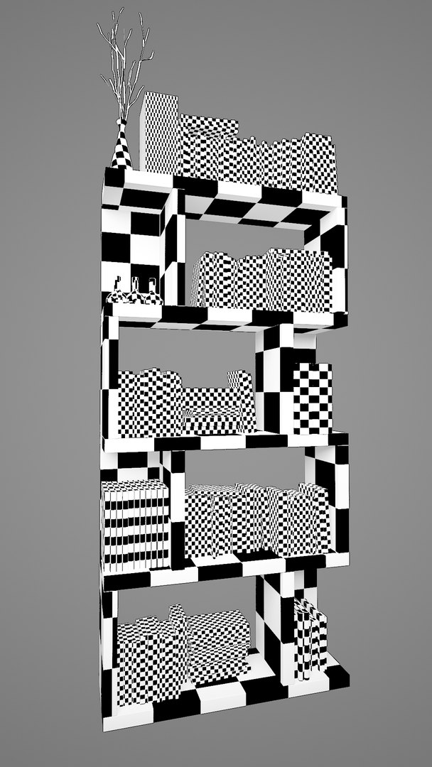 3D Bookshelf slider boxes 2 with books model - TurboSquid 2051650