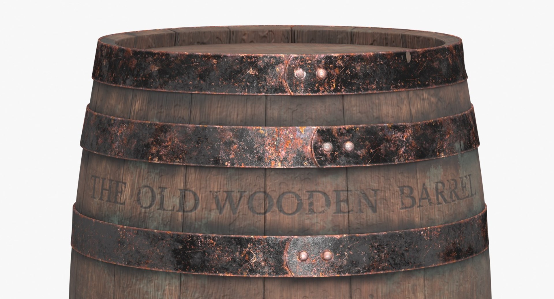 3D Wooden Barrel Model - TurboSquid 1414248