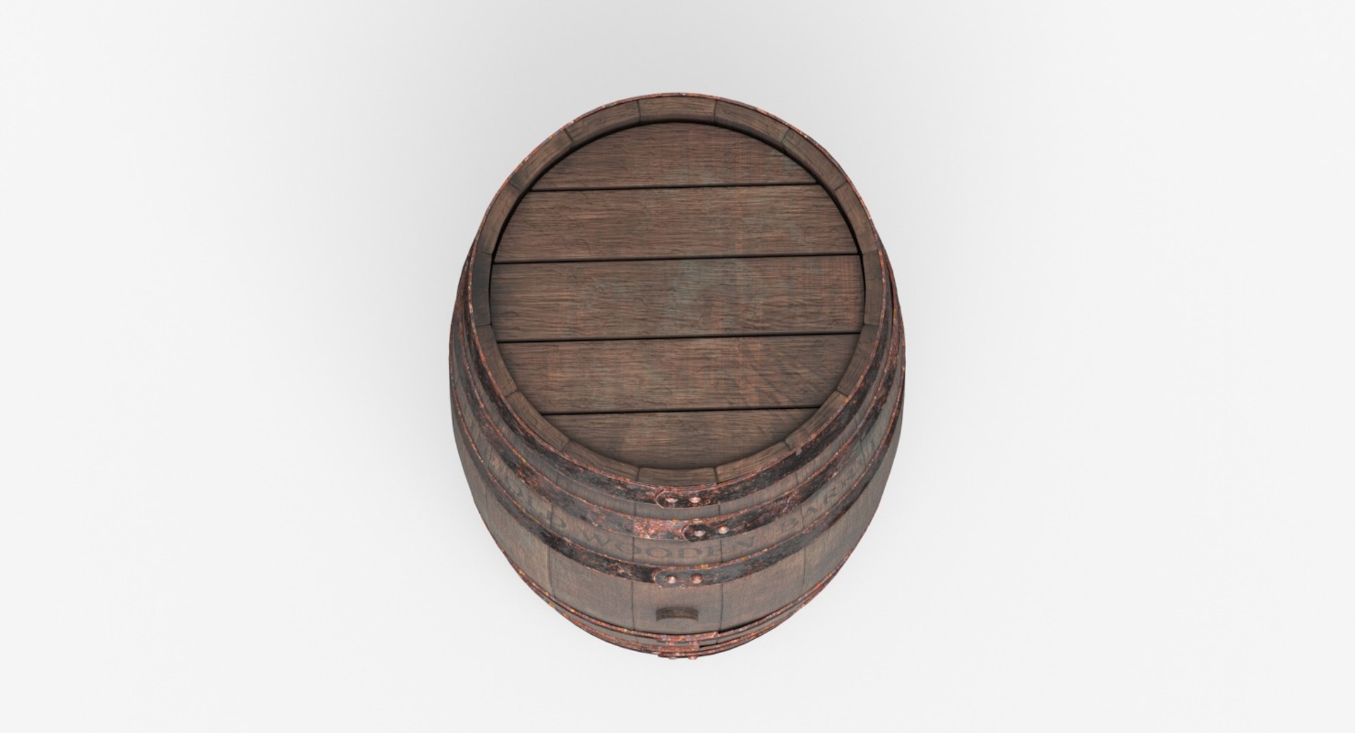 3D Wooden Barrel Model - TurboSquid 1414248