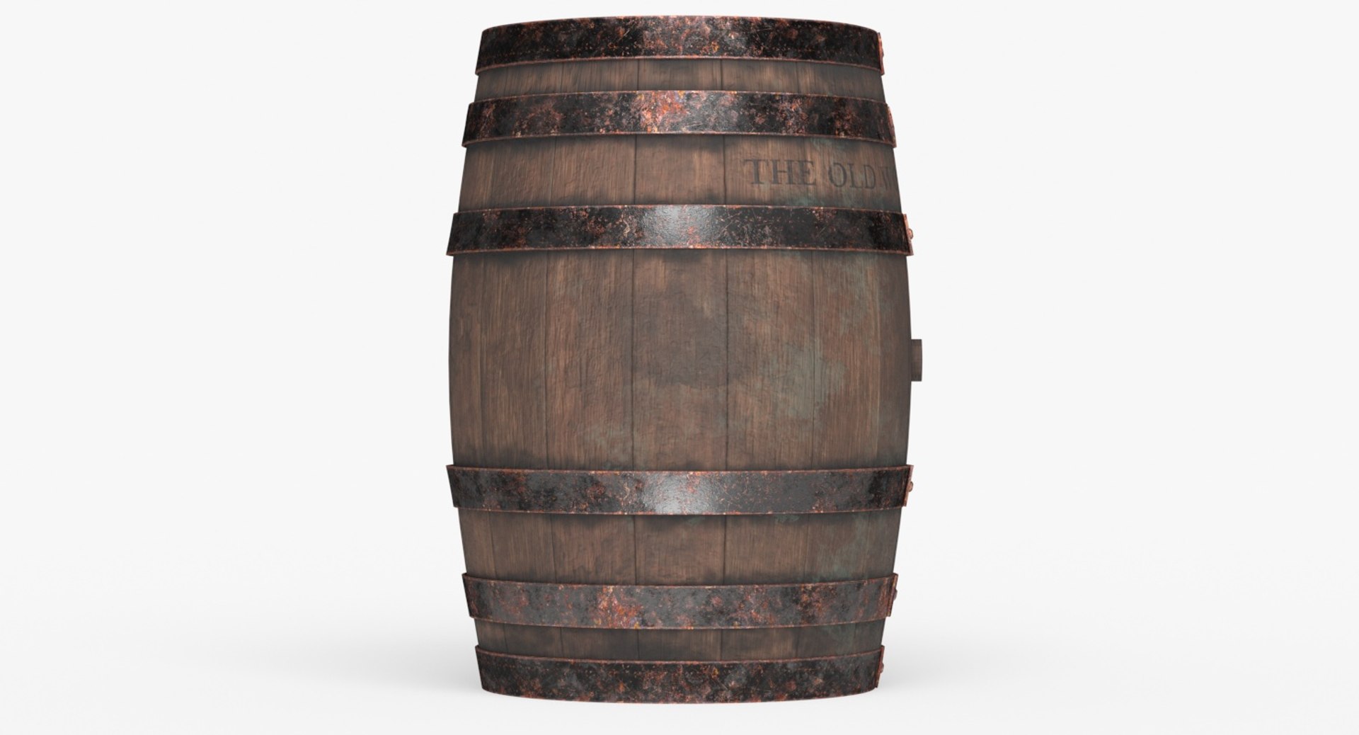 3D Wooden Barrel Model - TurboSquid 1414248