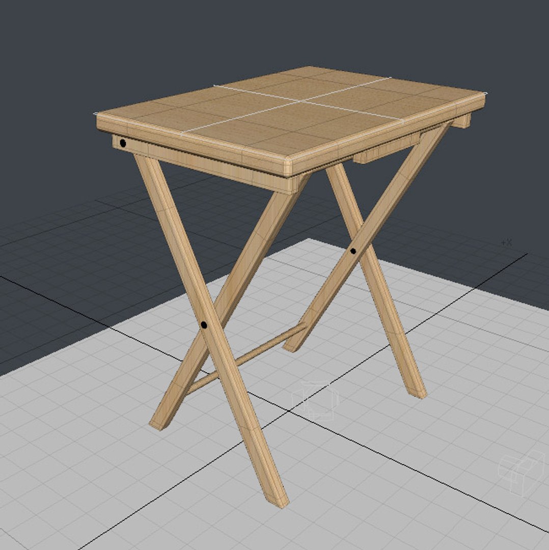 Folding Table 3d Model