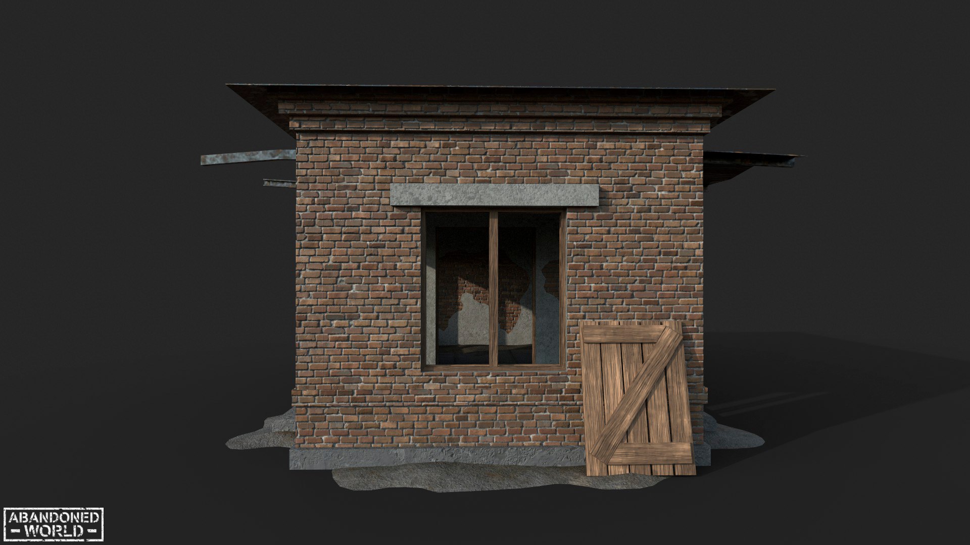 Abandoned Military Checkpoint 3d Model