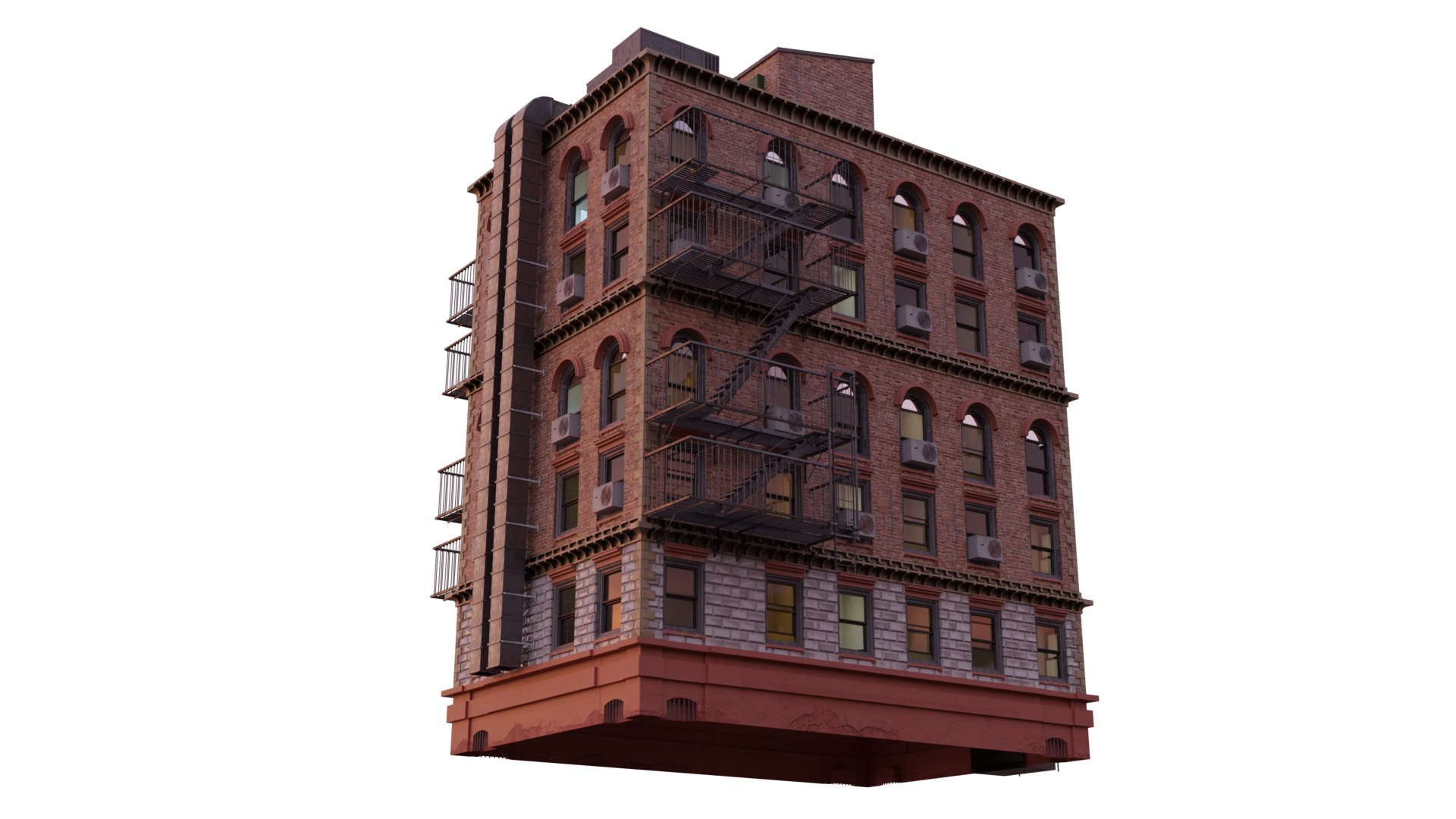 3D Model Brooklyn Inspired Building - TurboSquid 1741184