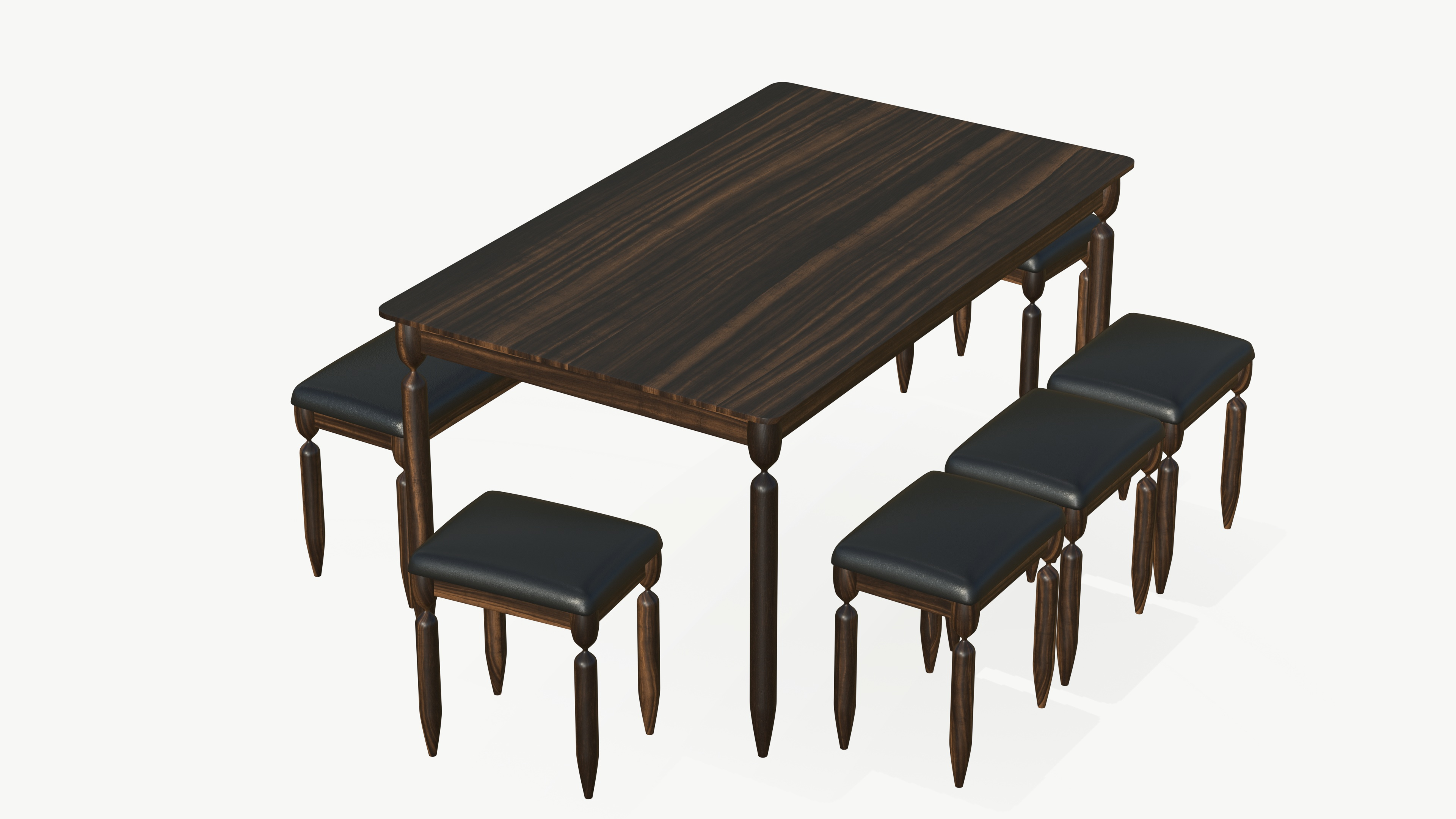 modelo 3d Mesa de comedor Silla de lujo moderna - TurboSquid 2017390