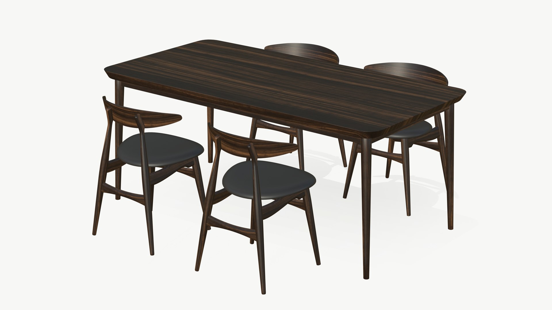 3D model Dining Table Modern Luxury Chair - TurboSquid 2017390