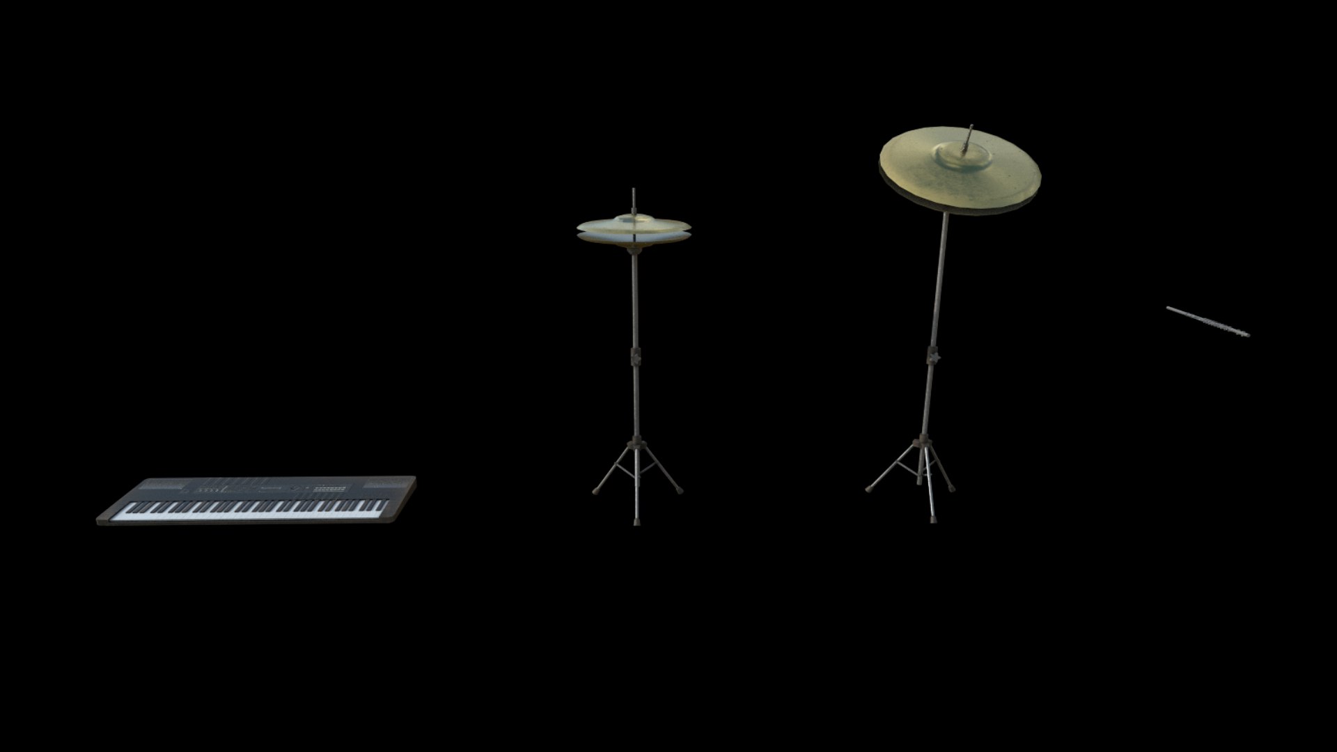 3D Music Instruments Pack 2 - TurboSquid 2091492