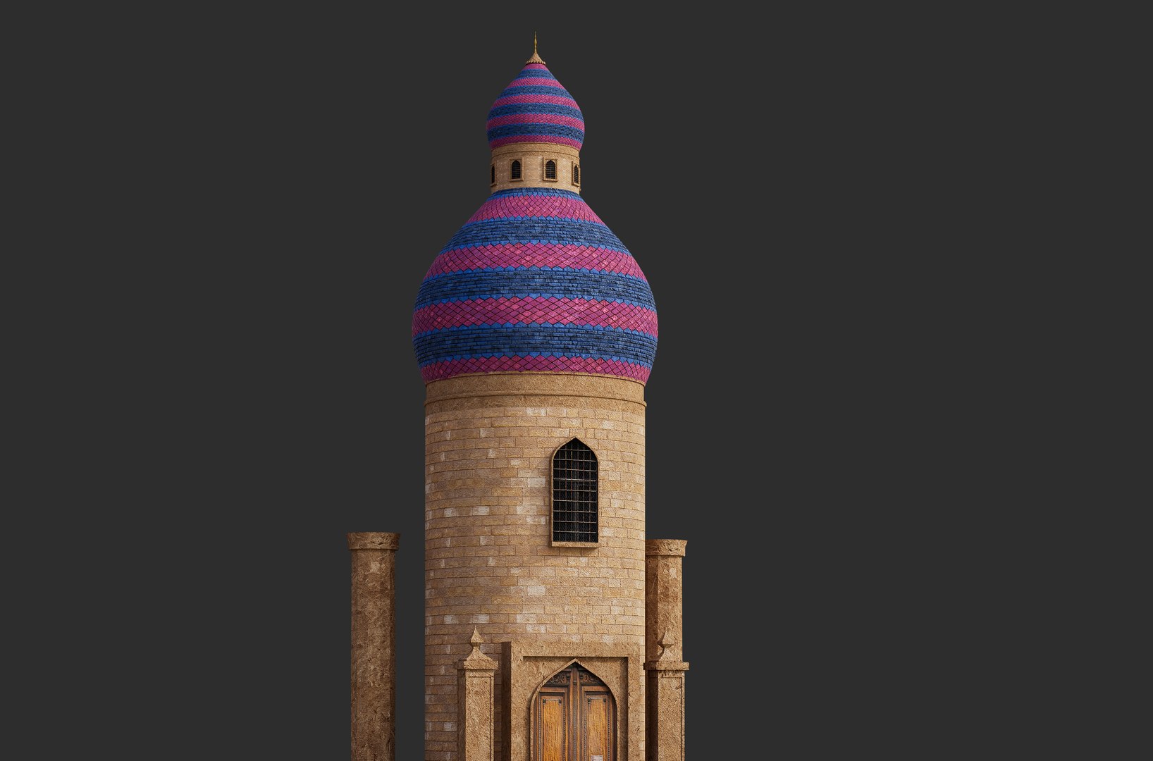3D Fantasy Arab Tower Model - TurboSquid 1850034