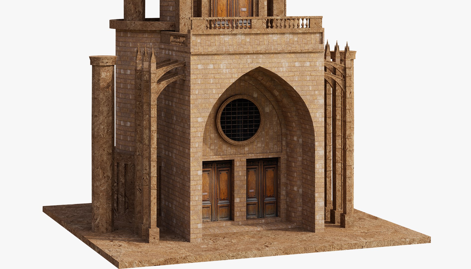 3D Fantasy Arab Tower Model - TurboSquid 1850034